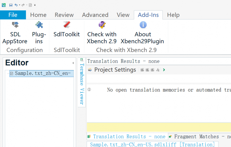 使用Xbench无缝校对Trados和MemoQ项目 | Locren