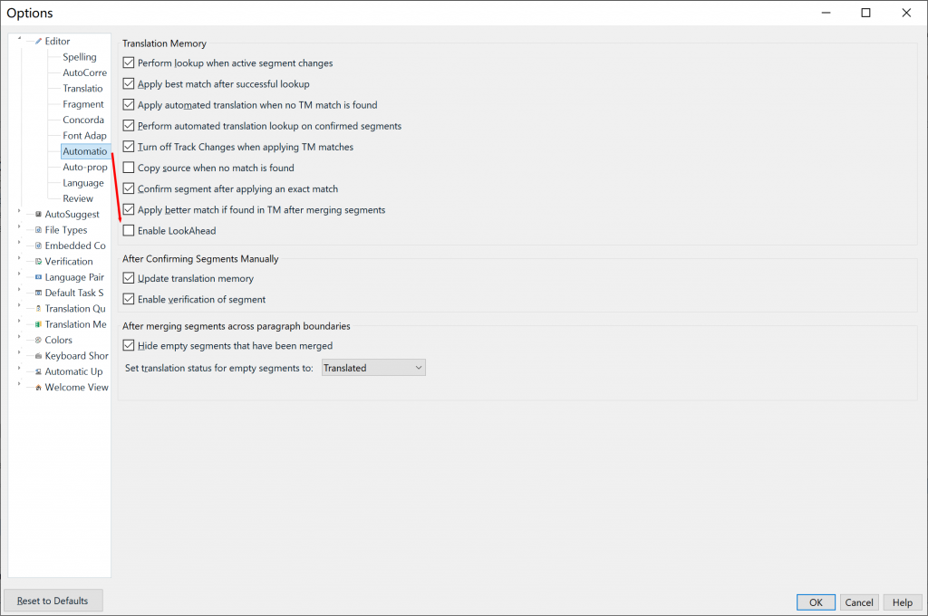 Trados不显示匹配 | LocRen